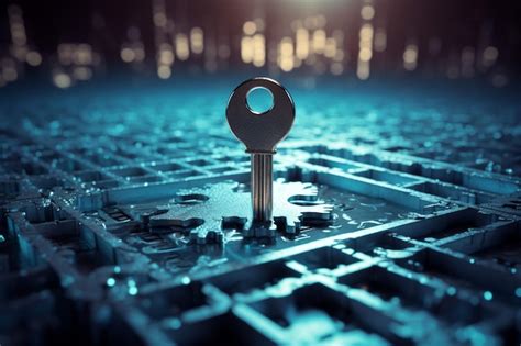 Premium Photo Conceptual Visualization Of A Key Unlocking A Generative Ai
