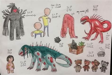 A Bunch Of SCP Drawings In My Style Batch R SCP
