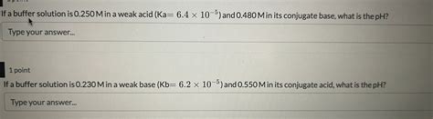 solved if a buffer solution is 0 250m in a weak acid