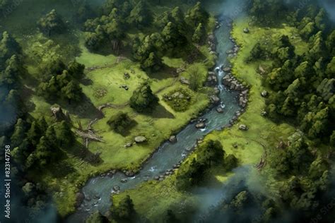 Dnd Battlemap Forest Clearing Battlemap A Detailed Map For Outdoor Skirmishes And Encounters