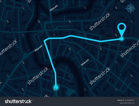 Map City Gps Navigator Navigate App Stock Vector Royalty Free Shutterstock
