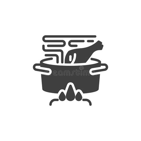Cooking Chicken Soup Vector Icon Stock Vector Illustration Of Graphics Healthy 238712799