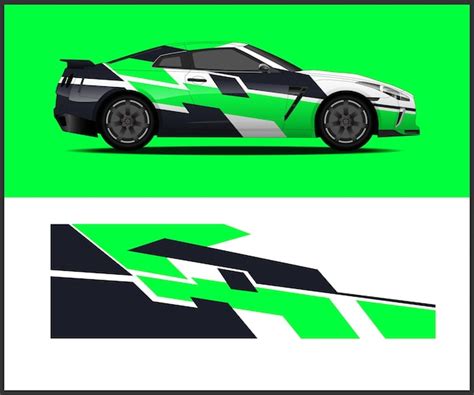 Premium Vector Car Wrap Decal Design Concept Abstract Grunge