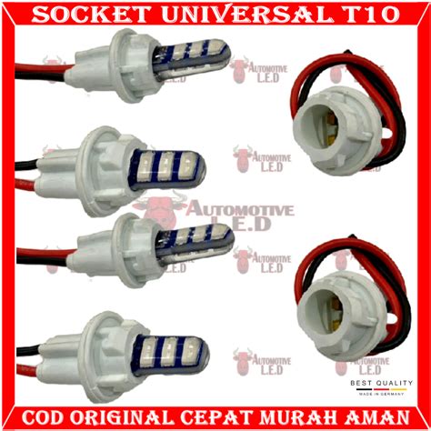 Jual Original Socket T10 Universal Fitting Lampu Sein Motor T10 Socket