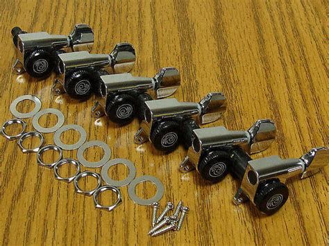 NEW Planet Waves Auto Trim Locking CHROME TUNERS Inline Reverb