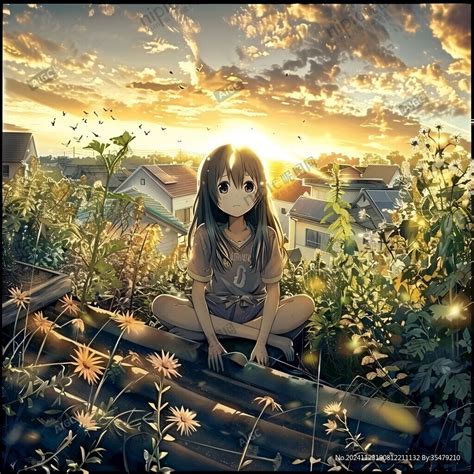 Ai创作图黄昏下的少女 唯美女孩动漫人物 动漫女生素材 二次元少女 二次元世界 动漫女孩素材 动漫二次元 二次元背景 二次元插画 日本卡通动漫 二次元美少女 插图配图壁纸美图 二次元动漫 二次