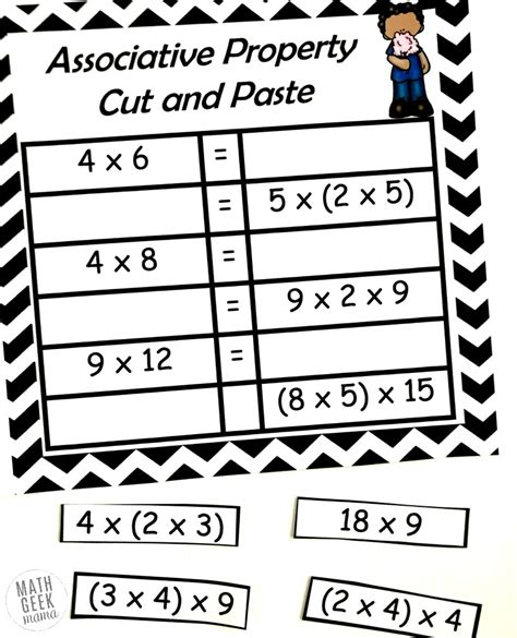 Commutative And Associative Properties Worksheet E