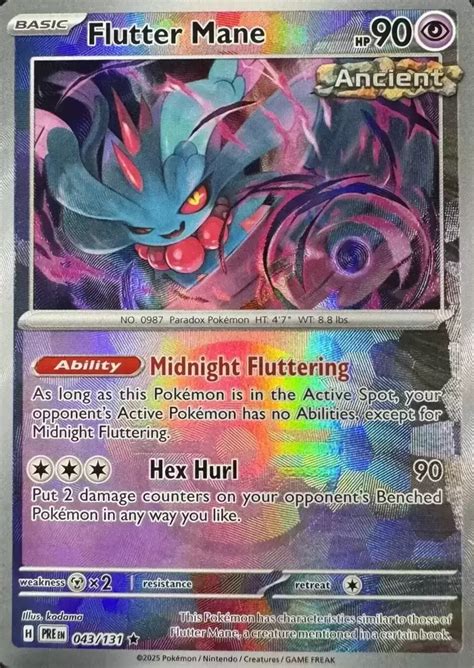 Flutter Mane Poké Ball Prismatic Evolutions Preen 043 131