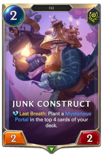 junk construct legends of runeterra card runeterrafire