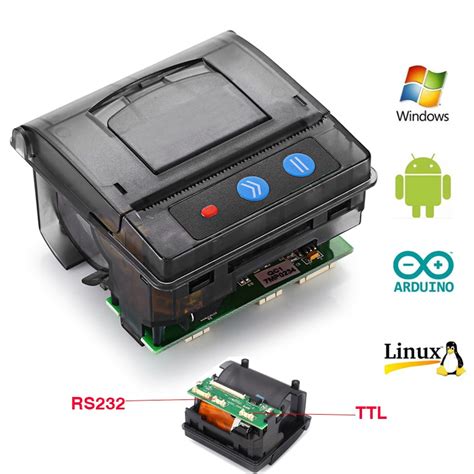 Mini 58mm Pos Thermal Receipt Panel Embedded Printer With Interface Rs232 Ttl Support Esc Pos