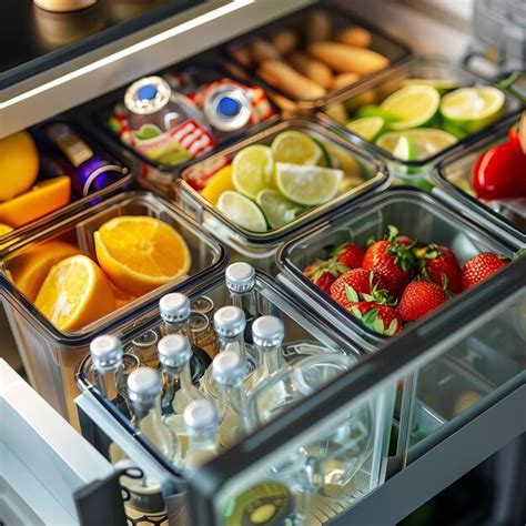 Cooler With Drinks And Snacks Premium Ai Generated Image
