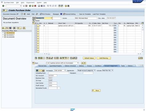Goods Receipt For Consumable Material In Sap Mm