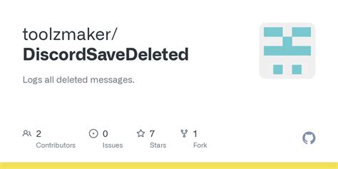 Github Toolzmaker Discordsavedeleted Logs All Deleted Messages
