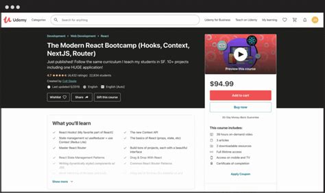 Best React Courses On Udemy October