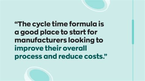 Cycle Time Formula A Complete Guide For Manufacturers