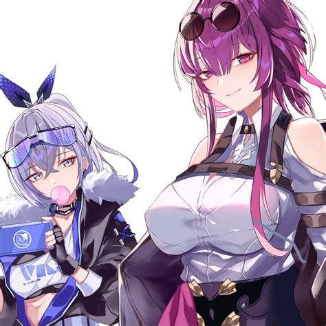 Kafka And Silver Wolf Honkai And 1 More Drawn By Sas Ls08b Danbooru