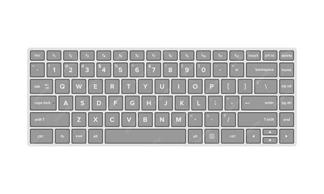 Premium Vector Qwerty Keyboard Layout Vector Illustration Of Keyboard View