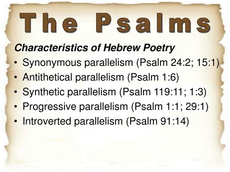 Ppt Lesson 1 Introduction To The Psalms Powerpoint Presentation Free Download Id 6199944