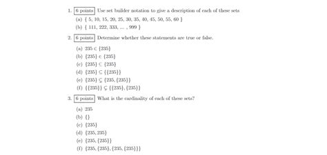Solved Points Use Set Builder Notation To Give A Chegg Com