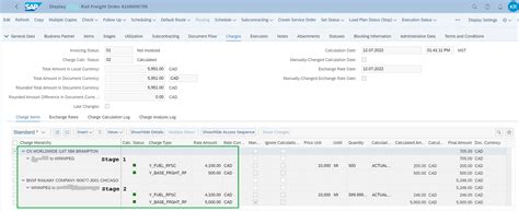 Sap S4 Hana Tm Charge Calculation With An Additi Sap Community