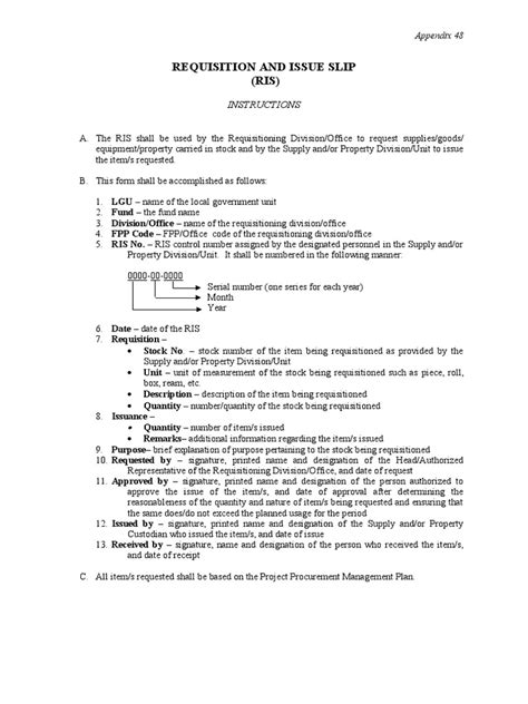 Appendix 48 Instructions Ris Pdf