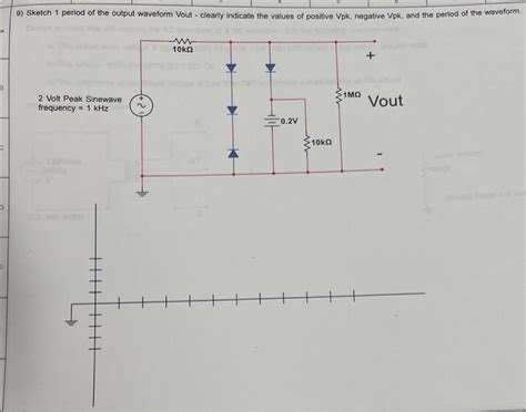 Solved 9 Sketch 1 Period Of The Output Waveform Vout