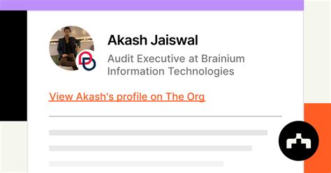 Akash Jaiswal Audit Executive At Brainium Information Technologies The Org