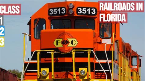 Class 1 2 And 3 Railroads In Flordia Youtube