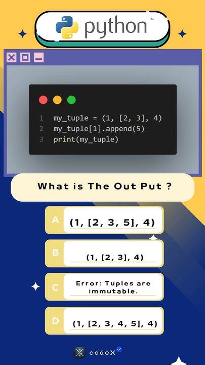 Prove Your Python Skills With This Tuple Quiz Youtube