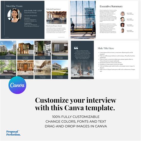 Canva Interview Deck Presentation Template For Professional Services