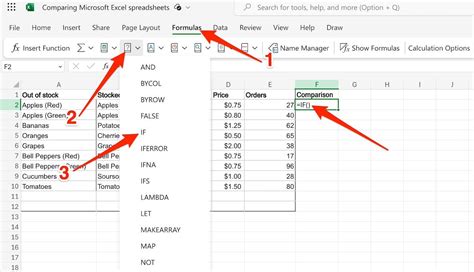 Microsoft Excel Ways To Compare Two Columns In A Spreadsheet