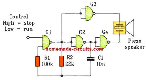 Nand Gate Clock Generator Circuit Scheme