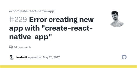 Error Creating New App With Create React Native App Issue Expo Create React Native