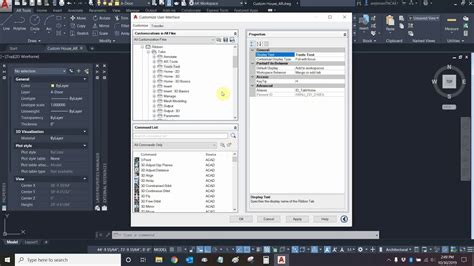 Customizing Your Ribbon And Workspace In Autocad Youtube