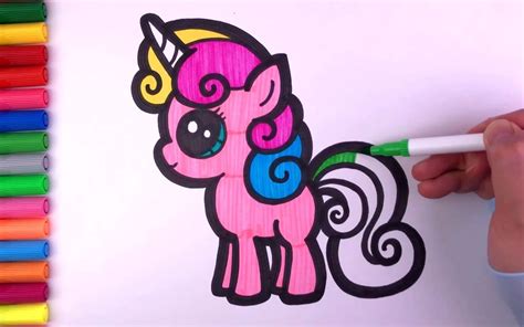 儿童简笔画教孩子画独角兽