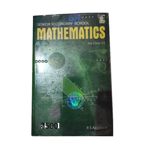 Rs Aggarwal Mathematics Class Xii