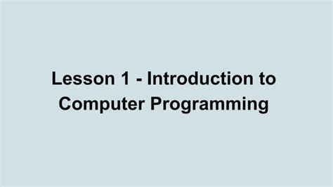 Lesson 1 3 Fundamentals Of Programmingpptx