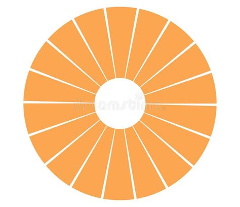 Preloader Circular Loading Bar Pie Chart Pie Graph Stock Vector