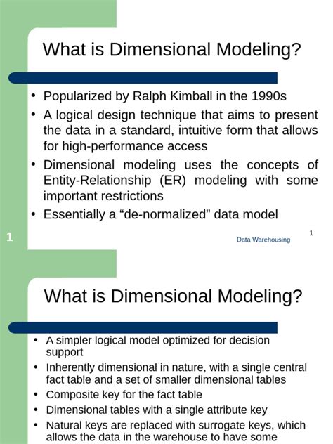 09 Dwh Dimensional Modeling Pdf