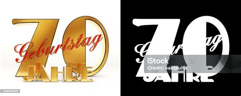 70 년 축 하 디자인 번호 황금 기념일 생일 파티에 대 한 숫자 서식 파일 요소입니다 독일에서 번역 된 년 3 차원 일러스트 레이 션 0명에 대한 스톡 사진 및 기타