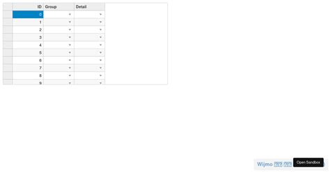 wijmo vue3 chaining combobox codesandbox