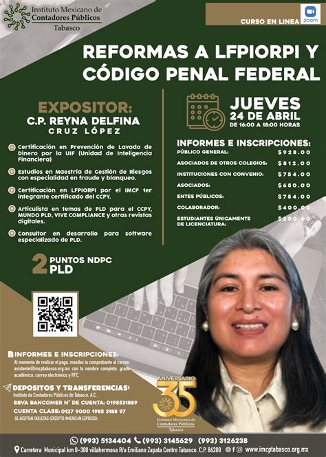 Imcp Tabasco 𝐈𝐍𝐒𝐂𝐑𝐈𝐏𝐂𝐈𝐎𝐍𝐄𝐒 𝐀𝐁𝐈𝐄𝐑𝐓𝐀𝐒 🙋‍♀️🙋 📣📣𝐑𝐞𝐟𝐨𝐫𝐦𝐚𝐬 𝐚 𝐋𝐅𝐏𝐈𝐎𝐑𝐏𝐈 𝐲 𝐂𝐨́𝐝𝐢𝐠𝐨 𝐏𝐞𝐧𝐚𝐥 𝐅𝐞𝐝𝐞𝐫𝐚𝐥 🗣 El