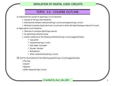 Digital Logic Circuit Simulation Counter