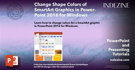Change Shape Colors Of SmartArt Graphics In PowerPoint 2016 For Windows