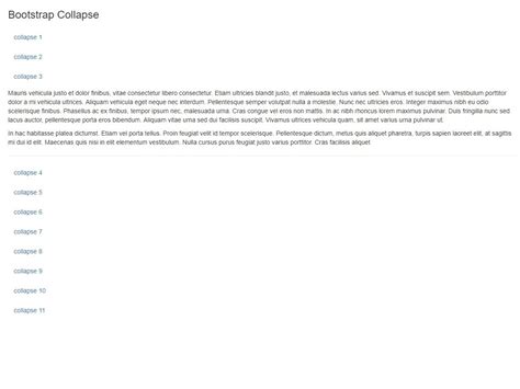 Bootstrap Collapse Plugin October Cms