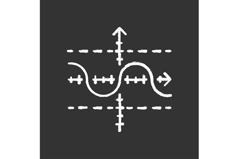 function graph chalk icon graphing chalk icon