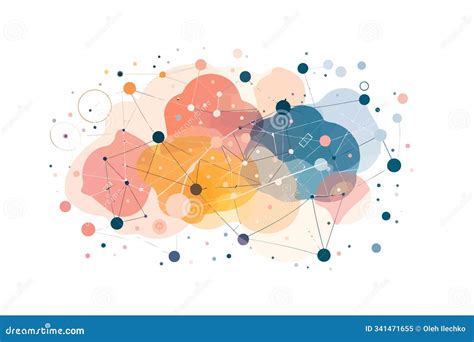 Ai Neural Network Visualization Isolated Stock Vector Illustration Of Isolated Technology