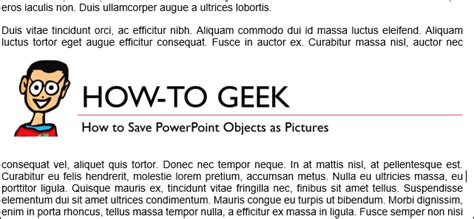 How To Save PowerPoint Objects As Pictures