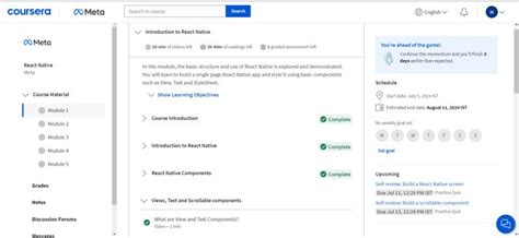 Harshvardhan Singh On Linkedin Reactnative Meta Coursera Certificationcourse