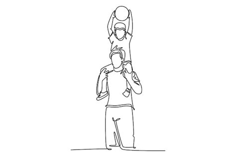 Premium Vector Single Continuous Line Drawing Group Of Male And